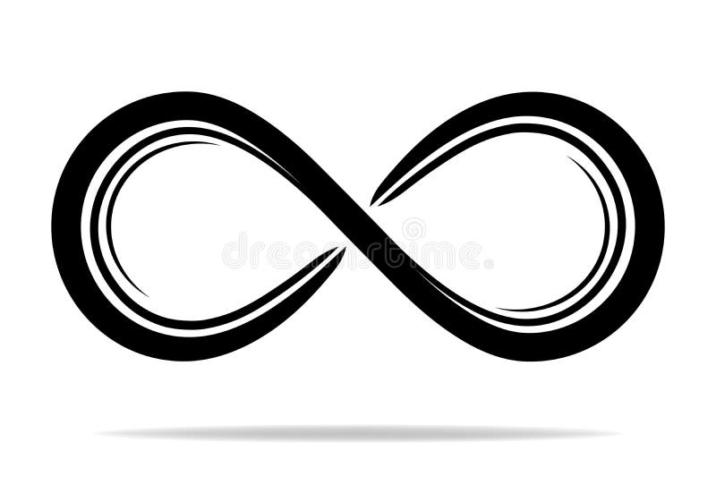 Flat Icon of Infinity Symbol with Shadow. Vector Design. Stock Vector ...