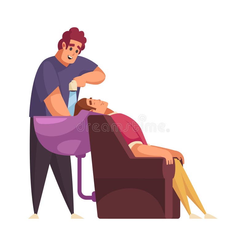 Washing Hair Stock Illustrations 4 391 Washing Hair Stock