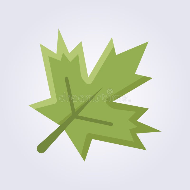 Flat Icon of Maple Leaf Vector Logo Design Stock Vector - Illustration of simple, leaf: 311928476