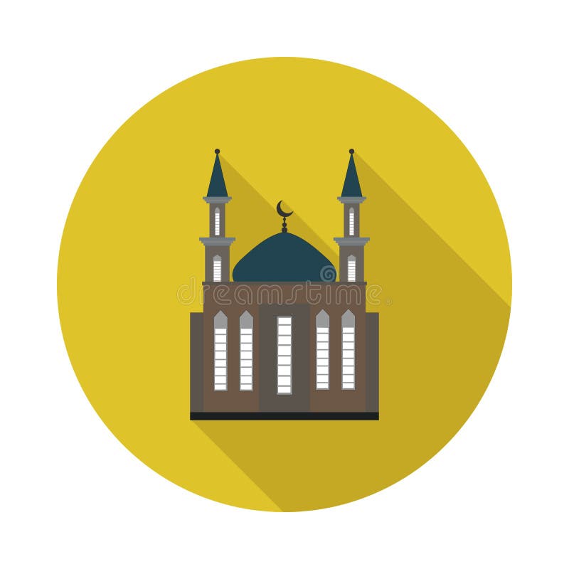 Flat icon mosque stock illustration. Illustration of dome - 84397272