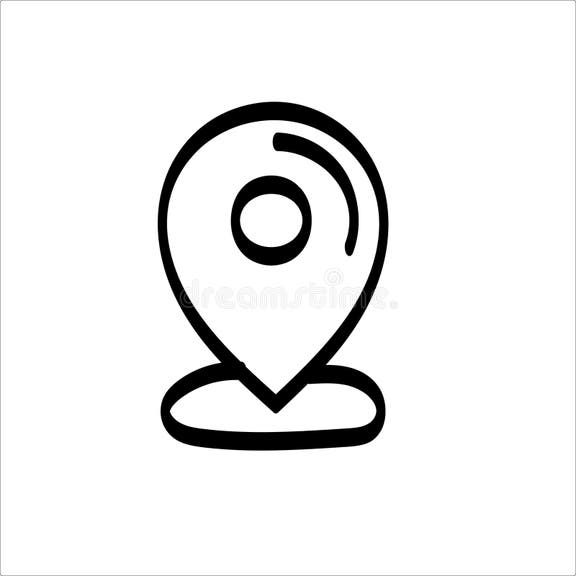 Flat Icon of Placeholder, Location Vector Stock Vector - Illustration ...