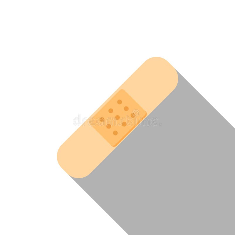 Flat Icon of Plaster. Vector Stock Vector - Illustration of pharmacy ...