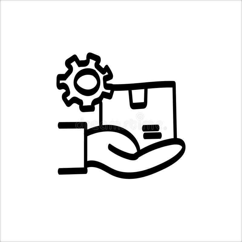 Flat Icon of Product Management Vector Stock Vector - Illustration of ...