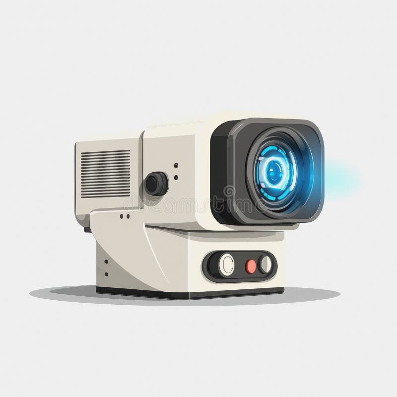 Flat Icon Projector Camera Lens Illustration Creative Design for ...