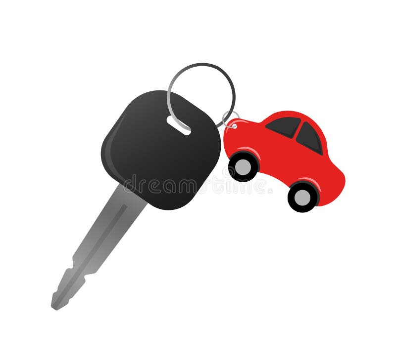 Flat Icon with Rent Car Key for Banner Design. Isolated Flat Vector ...