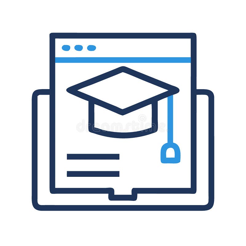 Elearning icon stock illustration. Illustration of knowledge - 381386829