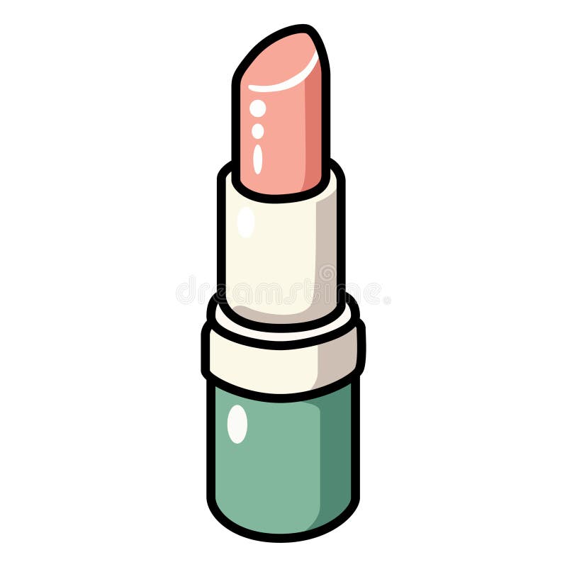 A Flat Icon Representing a Pink Lipstick. Stock Vector - Illustration ...