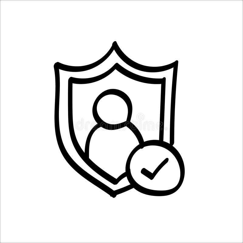 Flat Icon of Safe, Securite, Private, Privacy Vector Stock Vector ...