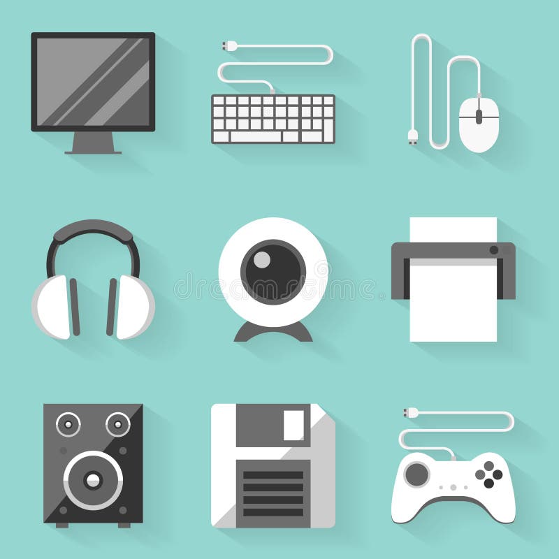 Flat icon set. Diamond stock illustration. Illustration of vector ...