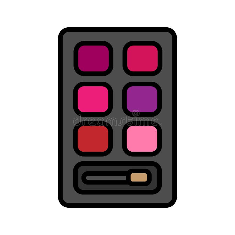 Flat Icon is a Simple Glamorous Cosmetics Rectangular Powder Box with a ...