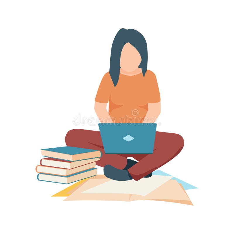 Student Flat Icon stock vector. Illustration of educational - 221838564