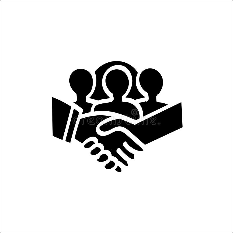 Flat icon of team vector stock vector. Illustration of partnership ...