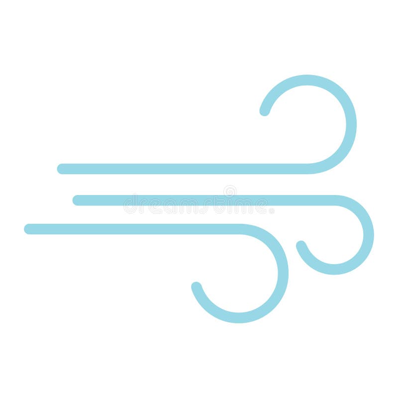 Flat icon wind stock vector. Illustration of freeze - 124508725