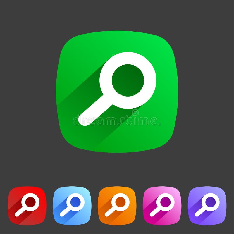 Flat icon zoom stock vector. Illustration of vector, flat - 40271627