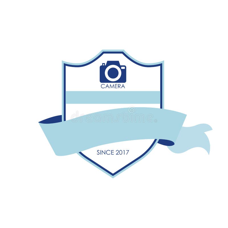 Flat Icons for Badge Design Camera Logo,vector Illustrations Stock ...