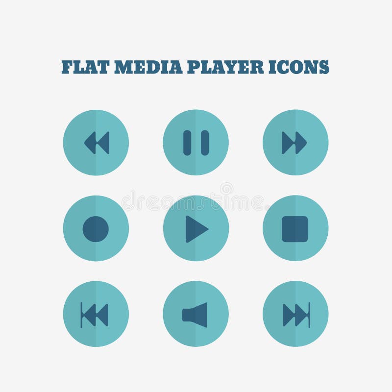 Flat Icons Collection. Vector Illustration Stock Vector - Illustration ...