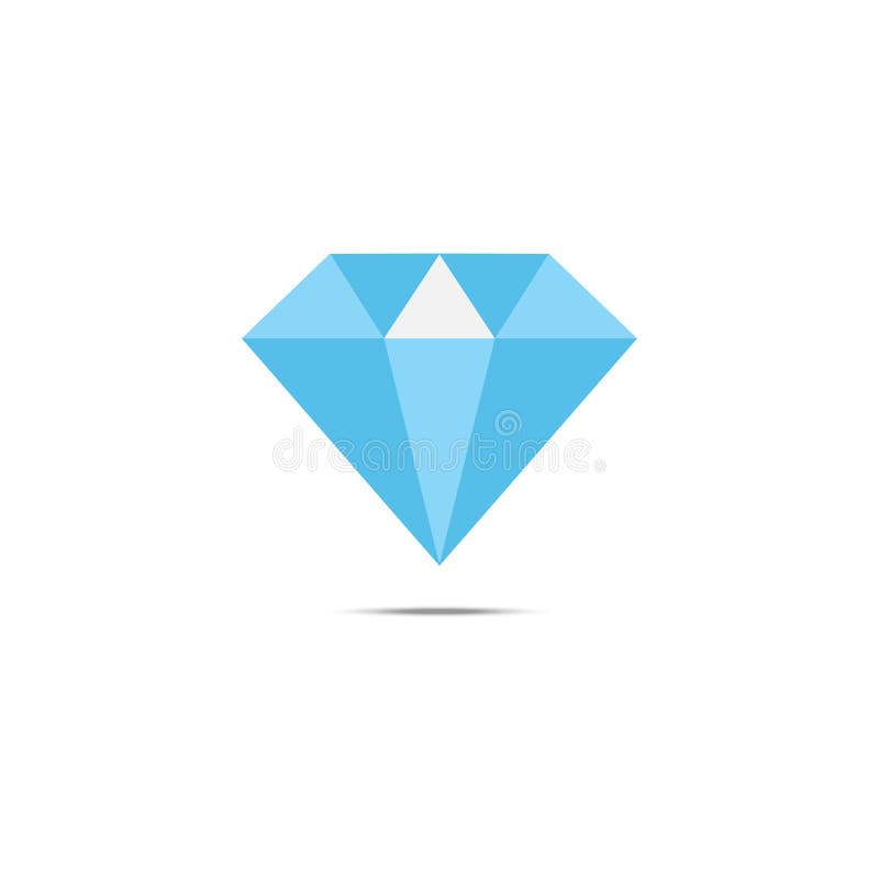 Flat Icons for Diamond,vector Illustrations Stock Vector - Illustration ...