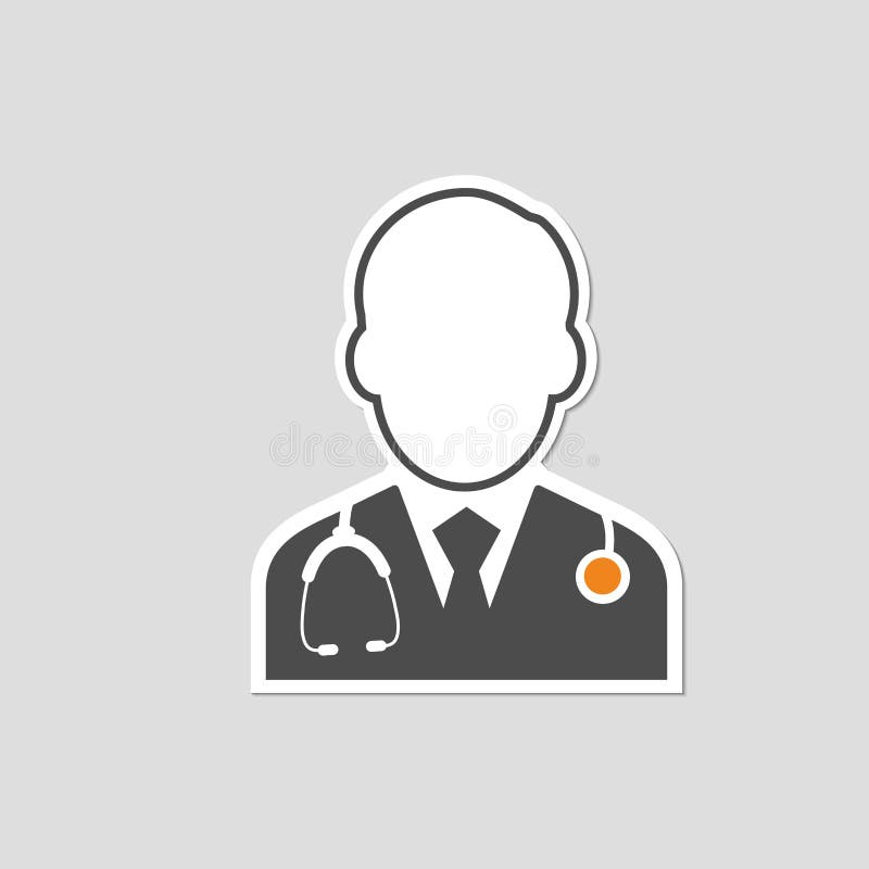 Flat Icons for Doctor,Sticker,vector Illustrations Stock Vector ...