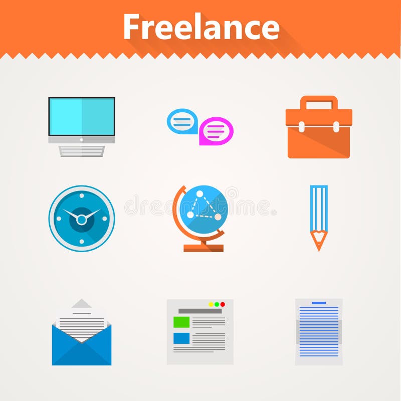 Freelance infographic stock vector. Illustration of elements - 47005958