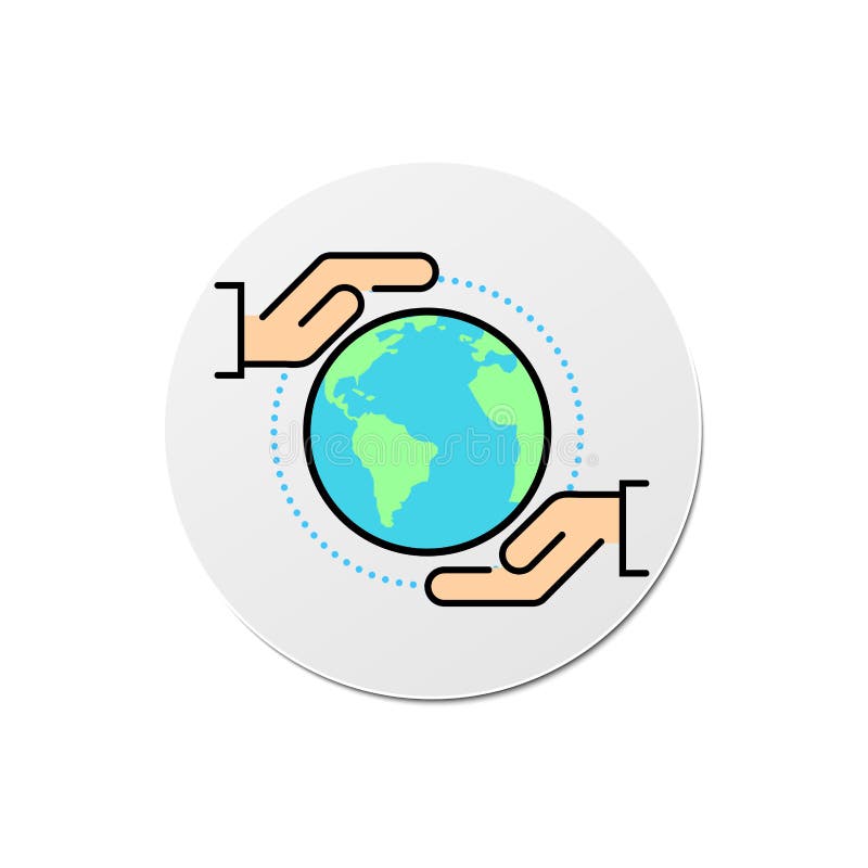 Flat Icons for Save the World,hands,vector Illustrations Stock Vector ...