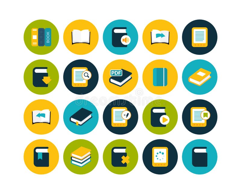Flat icons set 21 stock vector. Illustration of application - 44790836