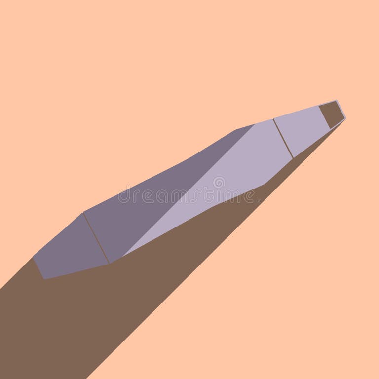 Flat Icons with Shadow of Chisel Stock Vector - Illustration of ...