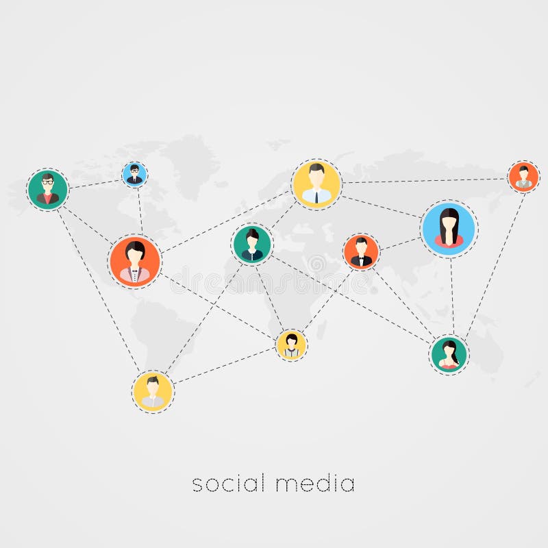 Social Media Icons Head Stock Illustrations – 5,062 Social Media Icons ...