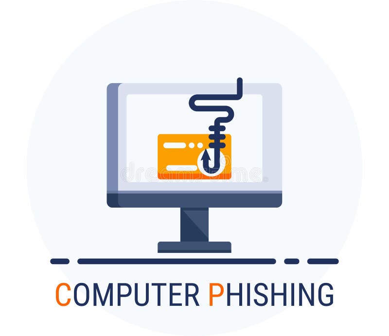 Computer phishing stock illustration. Illustration of concept - 22912585