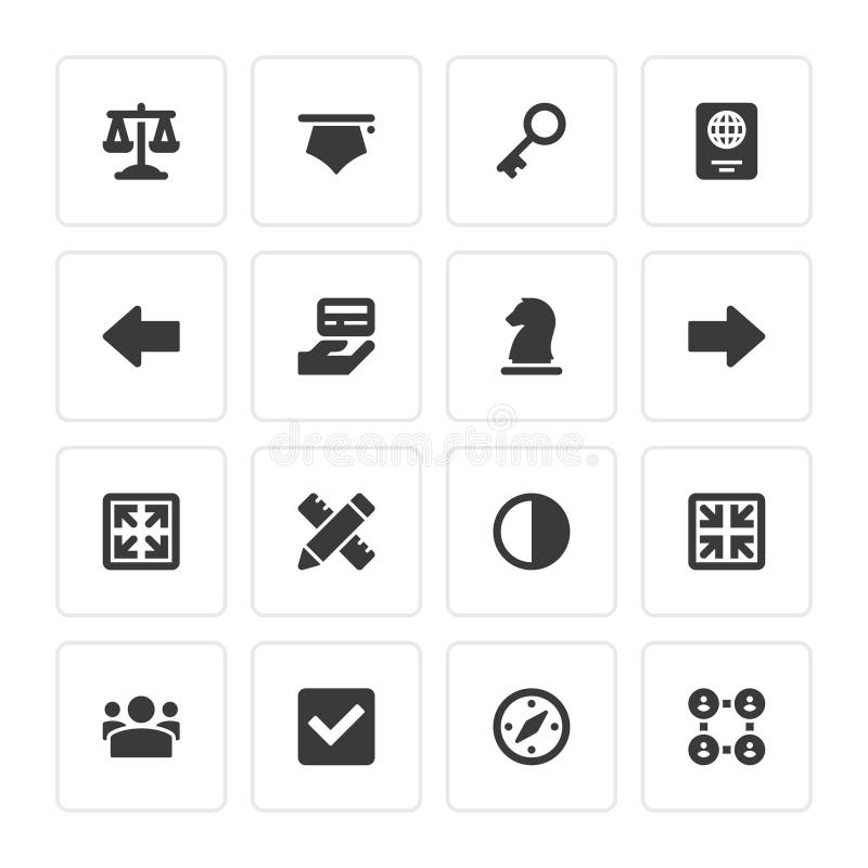 Flat Icons Vector Set and Long Shadow Effect for Stock Vector ...