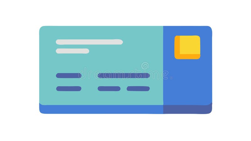 Flat ID Card Icon Vector Identity Pass Access, Vector Design Generative ...