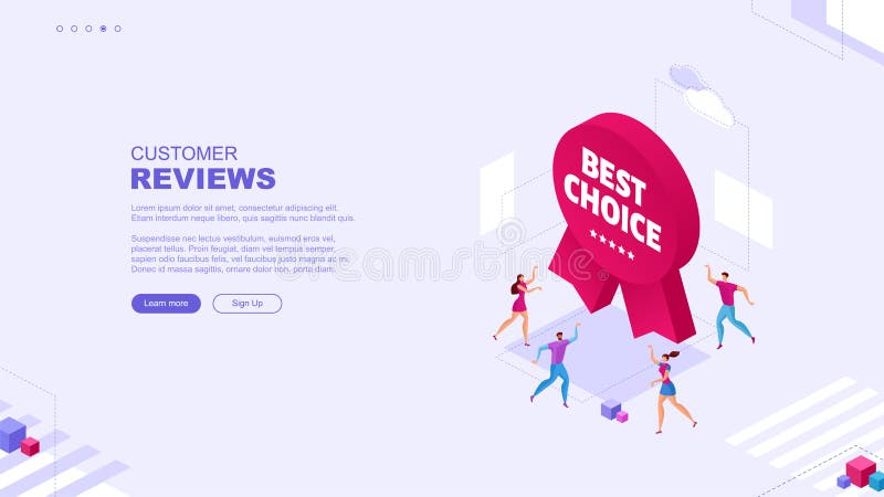 Customer Reviews Rating Page Concept. Online Shopping. Feedback ...