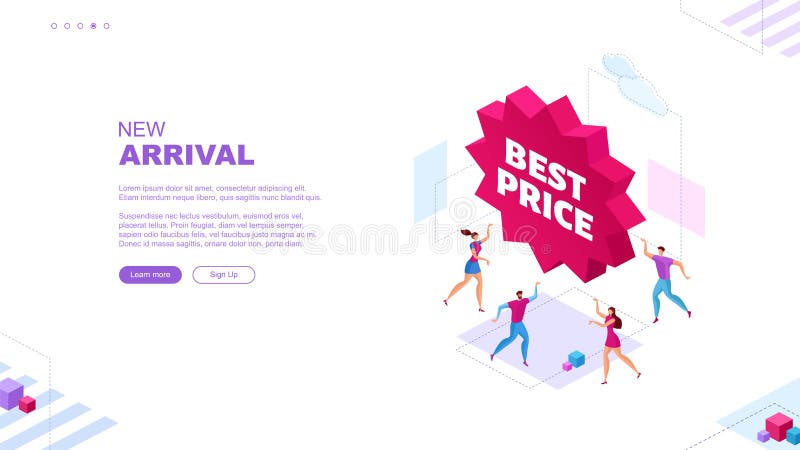 New Arrival and Best Price Labels. Stock Vector - Illustration of ...