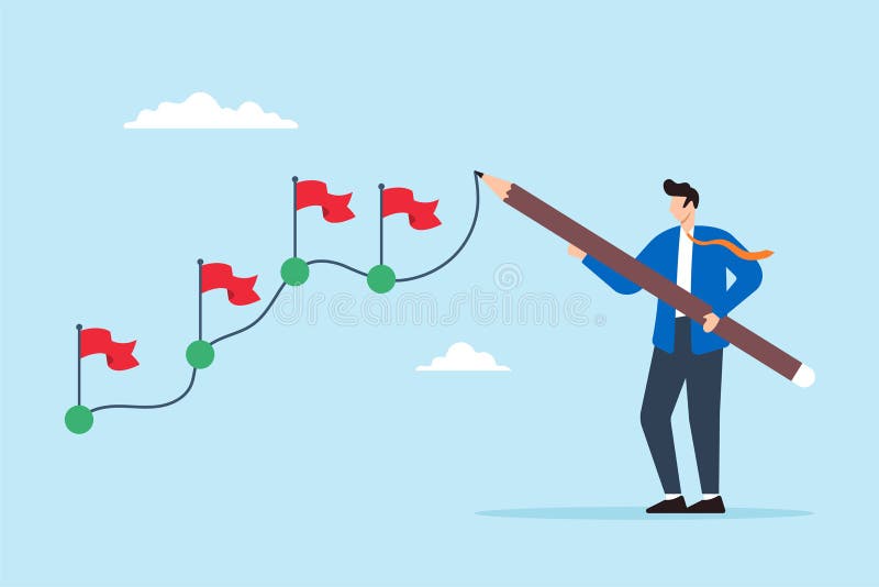 Map Project Milestone Working Process Stock Illustrations – 1 Map ...