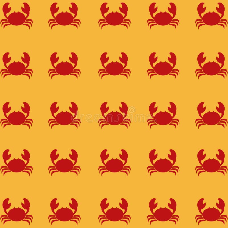 Flat Illustration about Crab Design Stock Illustration - Illustration ...