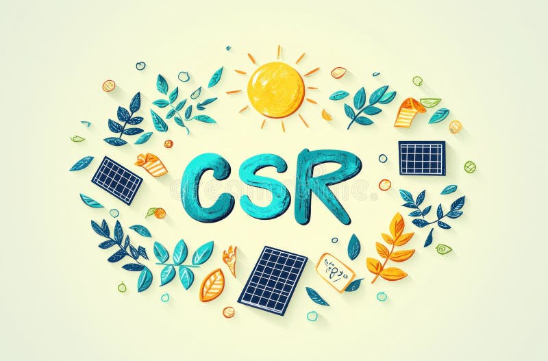 Vibrant Illustration Corporate Social Responsibility Concept Stock ...