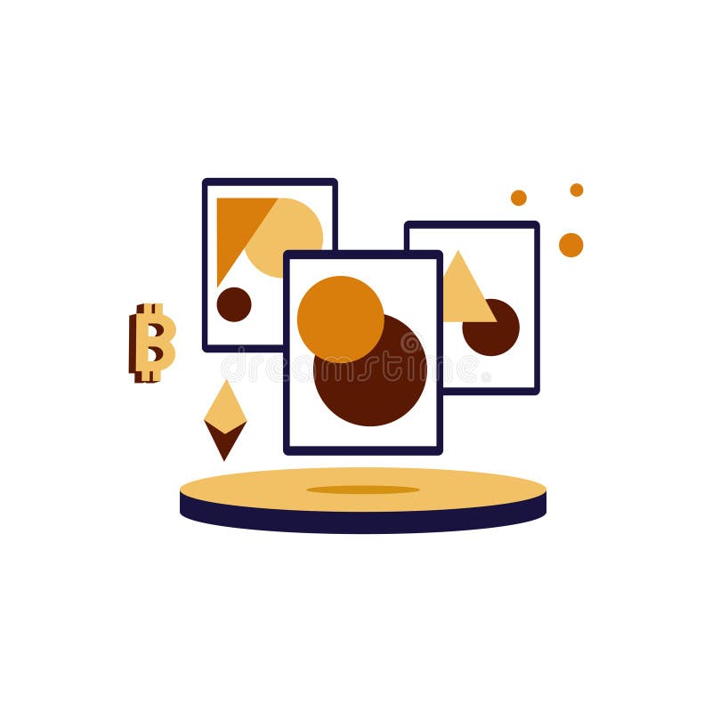 Flat Illustration Cryptocurrency Exchange Concept Coklat, Yellow ... Flat Illustration Cryptocurrency Exchange Concept Coklat, Yellow ...