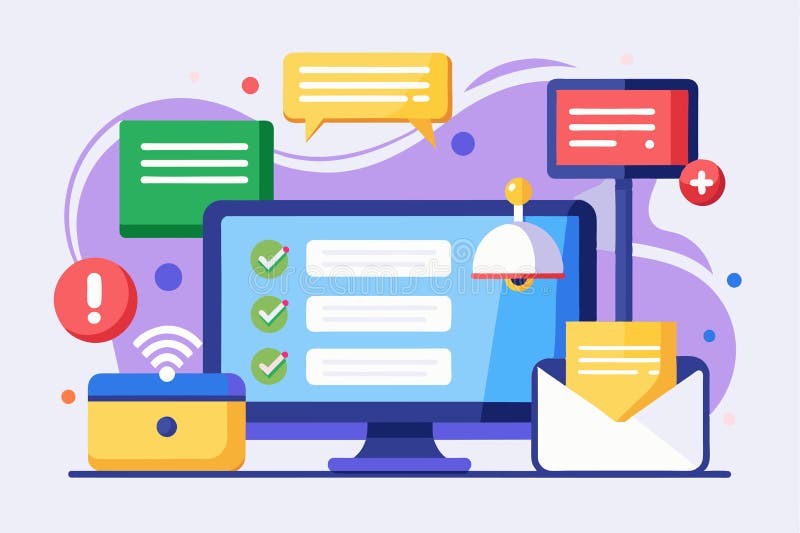 Email Notify Stock Illustrations – 1,196 Email Notify Stock ...