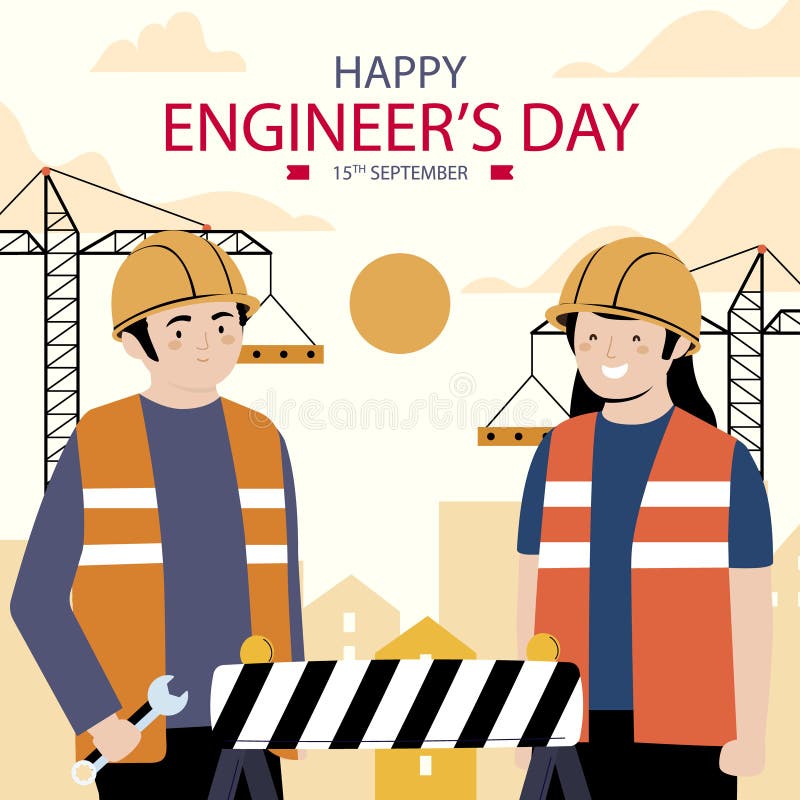 Flat Illustration for Engineers Day Vector Illustration Stock Vector ...