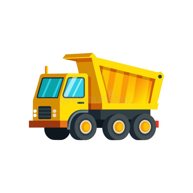 Dump Truck Icon. Flat Illustration of Dump Truck Icon for Web Design ...