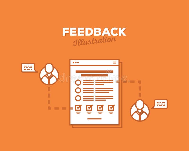 Flat Illustration of a Feedback Concept Stock Illustration ...