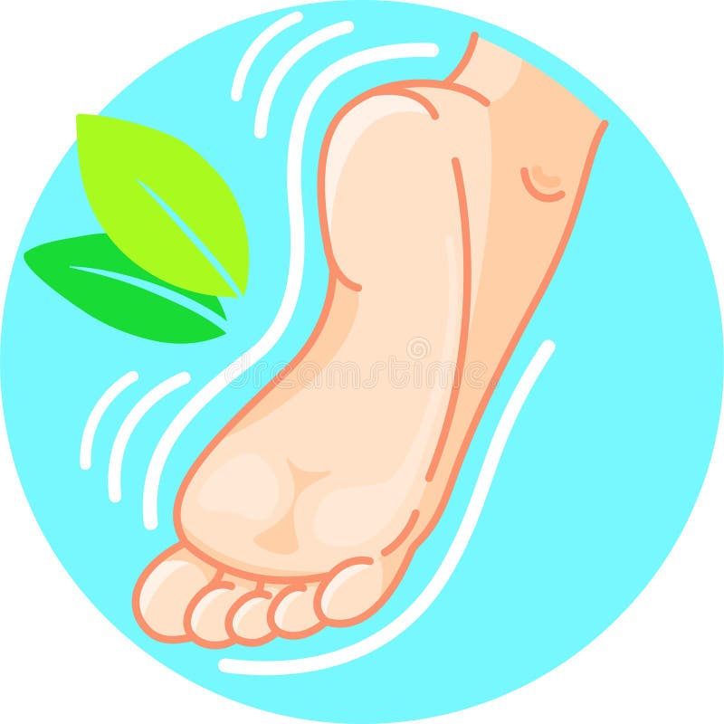 Flat Illustration of Foot Mask Label, Foot Care and Treatment Stock ...