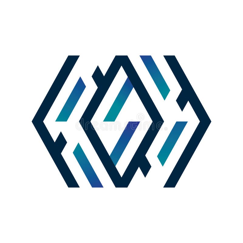 Blue Dynamic Logo stock vector. Illustration of abstract - 103037982