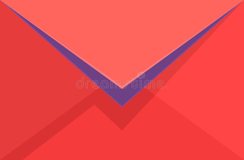 Flat Illustration Icon Symbol, Red Email Messages from People Via the ...