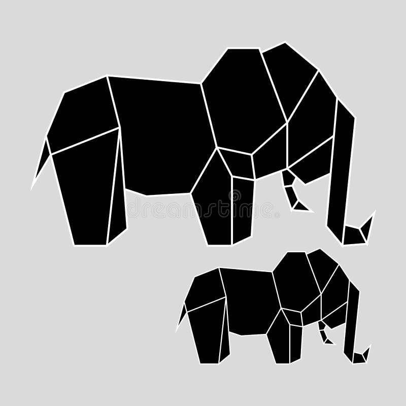 Flat Illustration of Origami Design Stock Vector - Illustration of ...