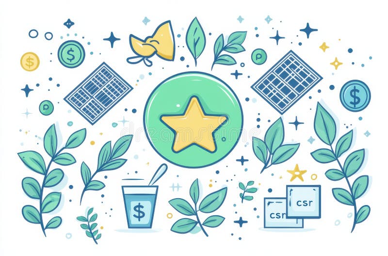 Illustration of Corporate Social Responsibility and Sustainability ...