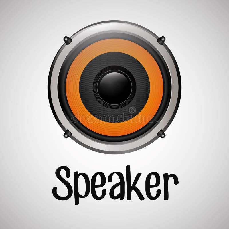 Flat Illustration about Speaker Design Stock Vector - Illustration of ...