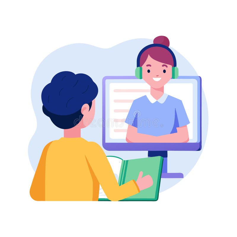 Computer Student Illustration Stock Illustrations – 81,833 Computer ...