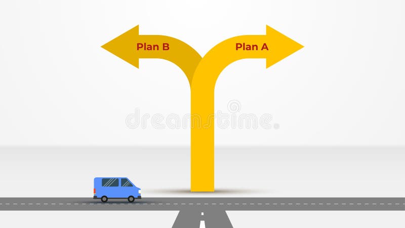 Flat Illustration of Two Arrows in Opposite Directions. Concept of ...