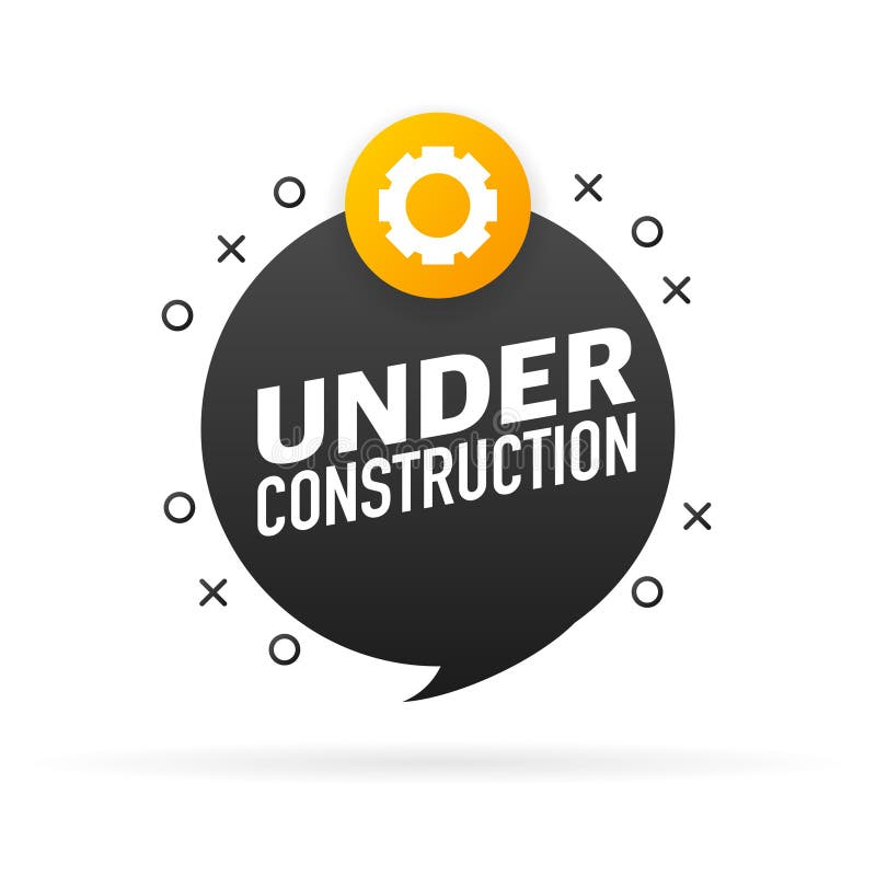 Flat Illustration Under Construction for Site Design. Vector Banner ...