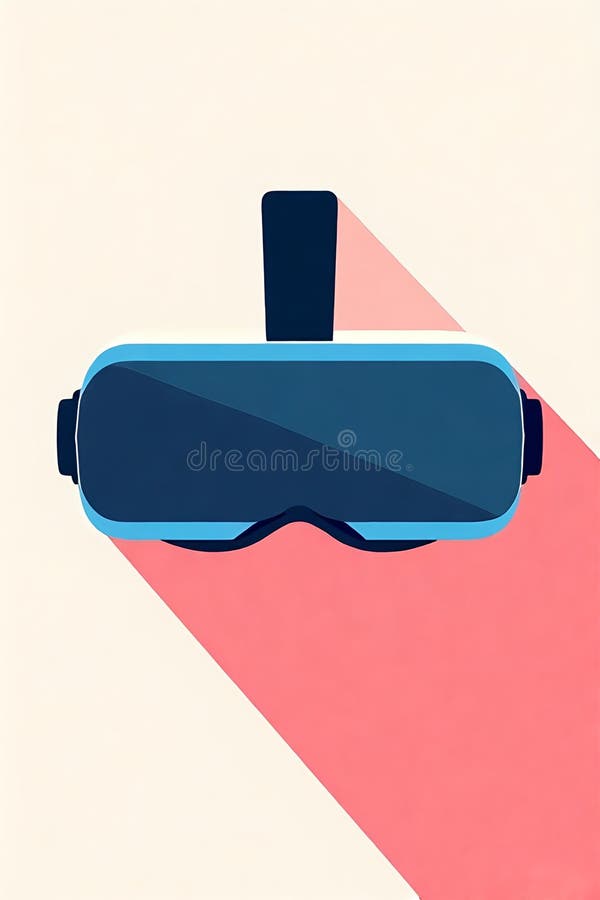 Virtual Reality Headset – Simple Illustration Stock Illustration ...